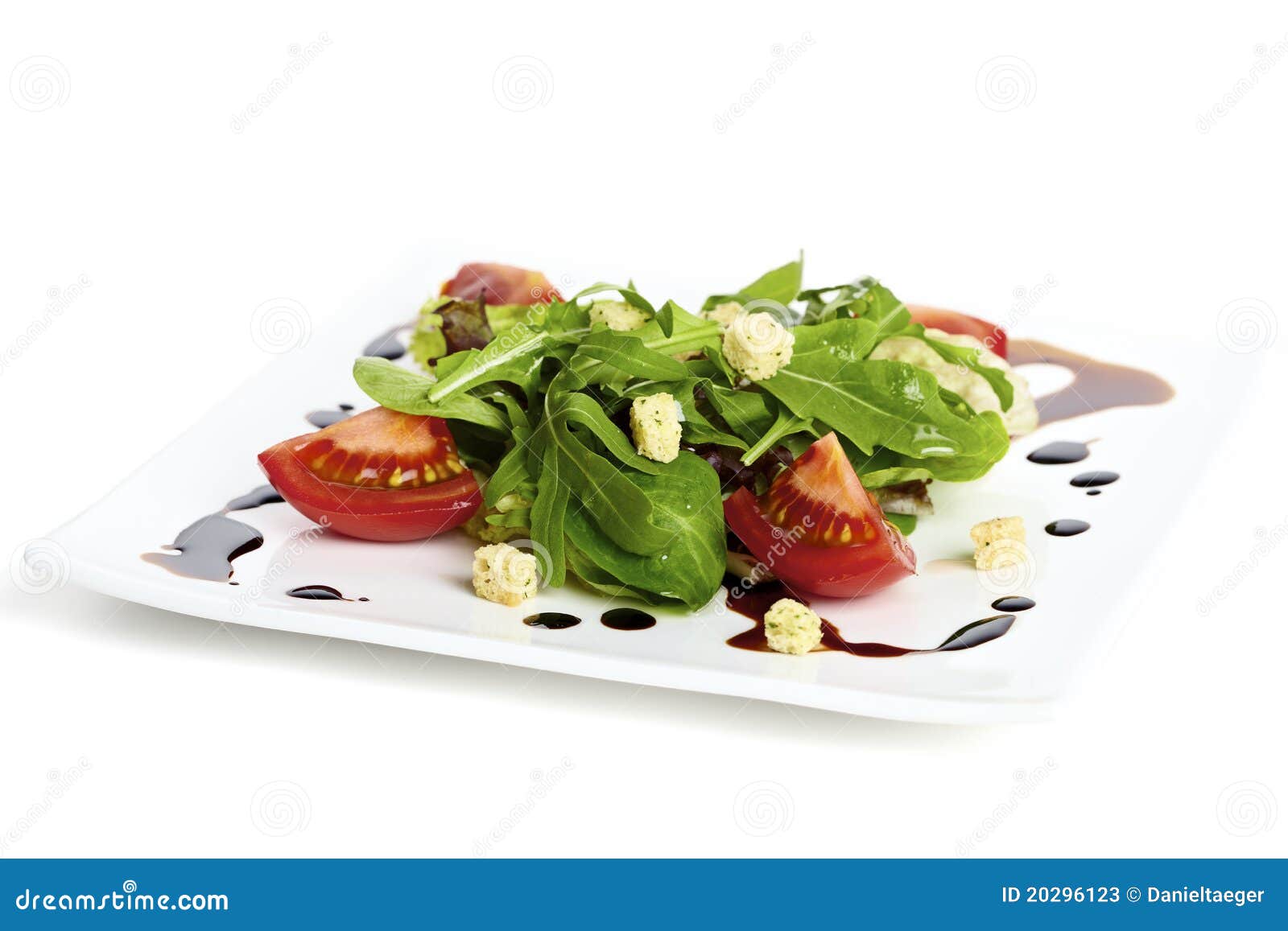 Garnished salad stock image. Image of vinegar, dinner - 20296123