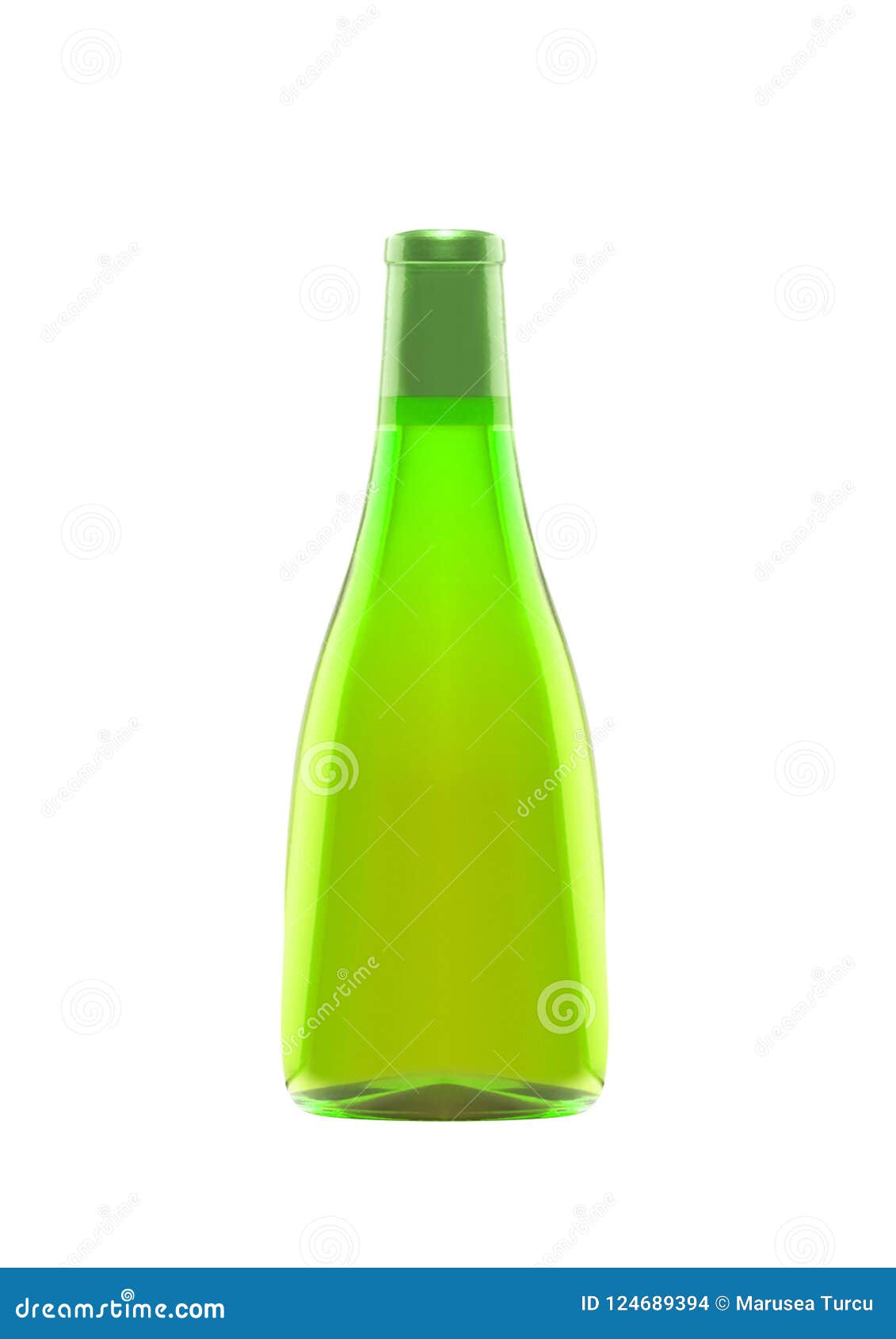 Garrafa Do Absinto Isolada No Branco Foto de Stock - Imagem de ninguém ...