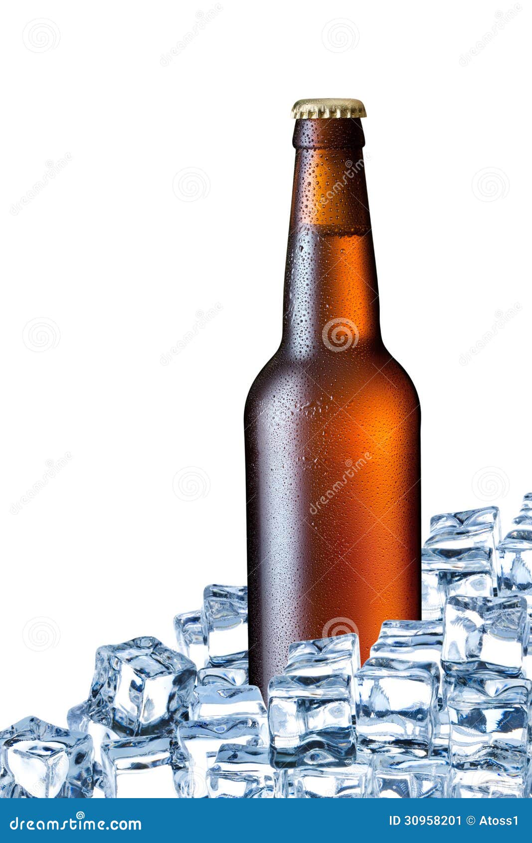 Garrafa do gelo da cerveja imagem de stock. Imagem de gota - 30958201