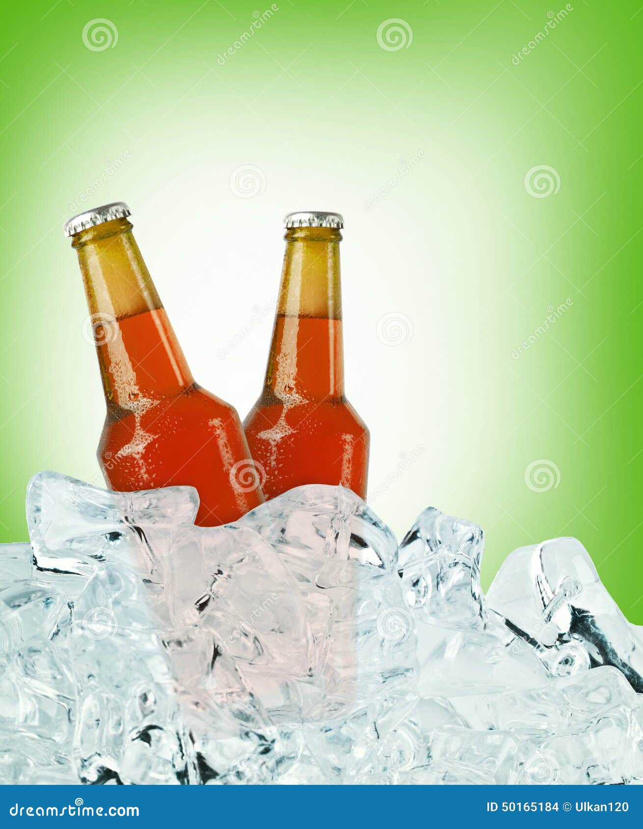 Garrafas Da Cerveja No Gelo Foto de Stock - Imagem de gelado, ladeira ...