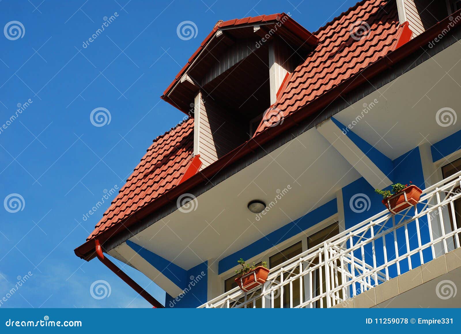 Garret stock photo. Image of window, garret, balcony - 11259078
