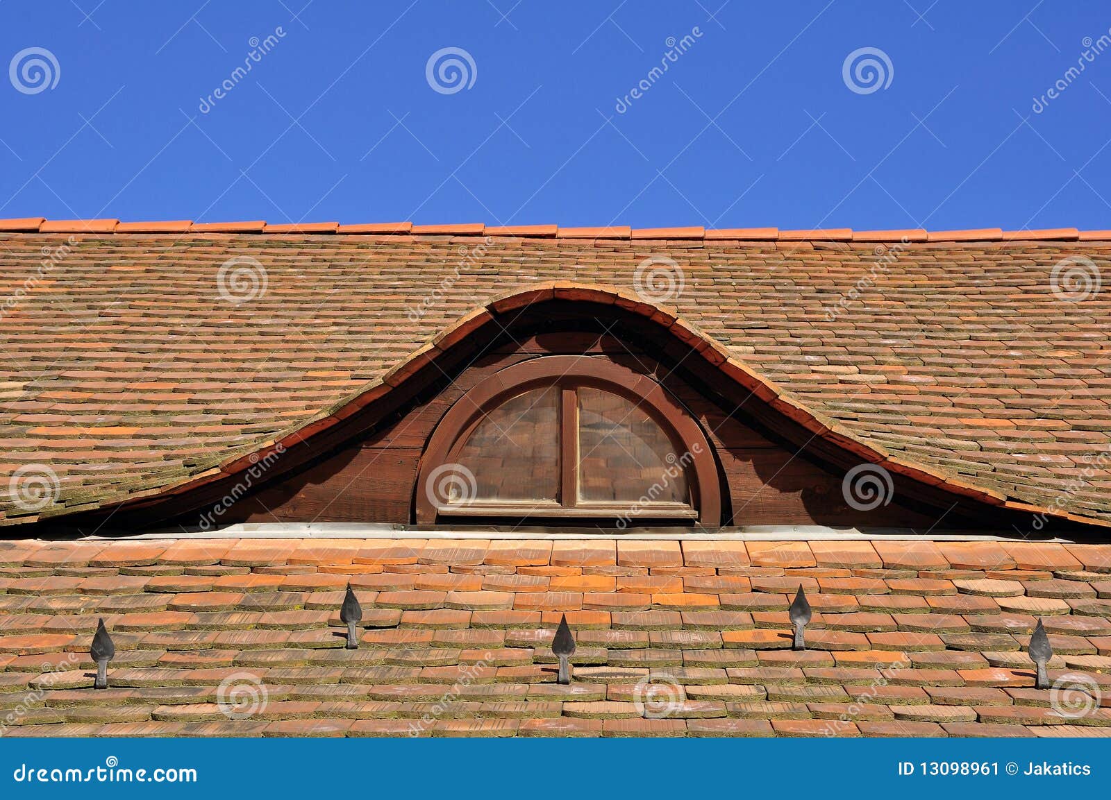 Garret window stock image. Image of home, cream, house - 13098961