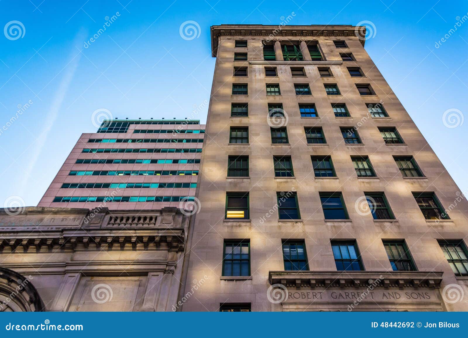 The Garrett Building in Downtown Baltimore, Maryland. Stock Photo ...