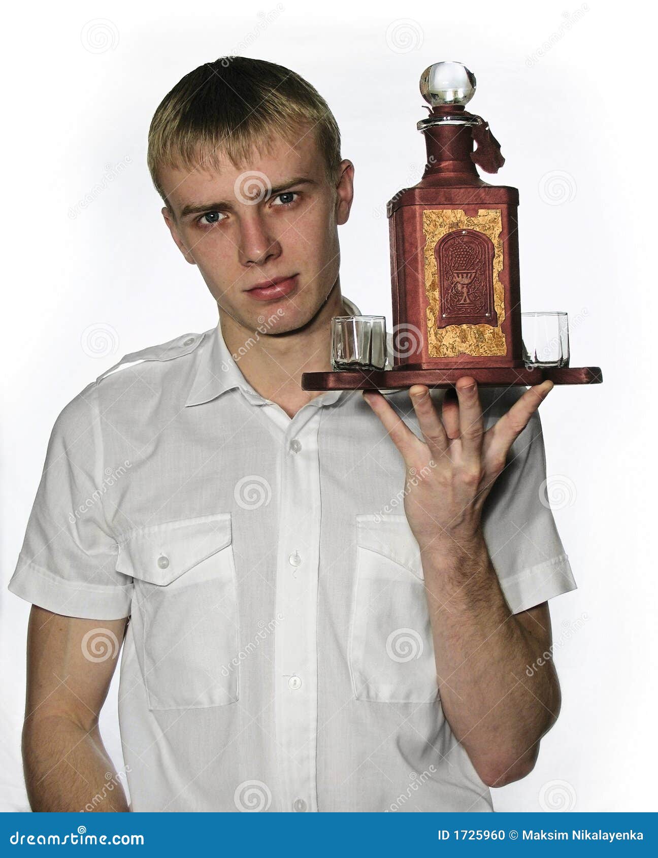 Garson1 stock photo. Image of vodka, serve, garson, brandy - 1725960