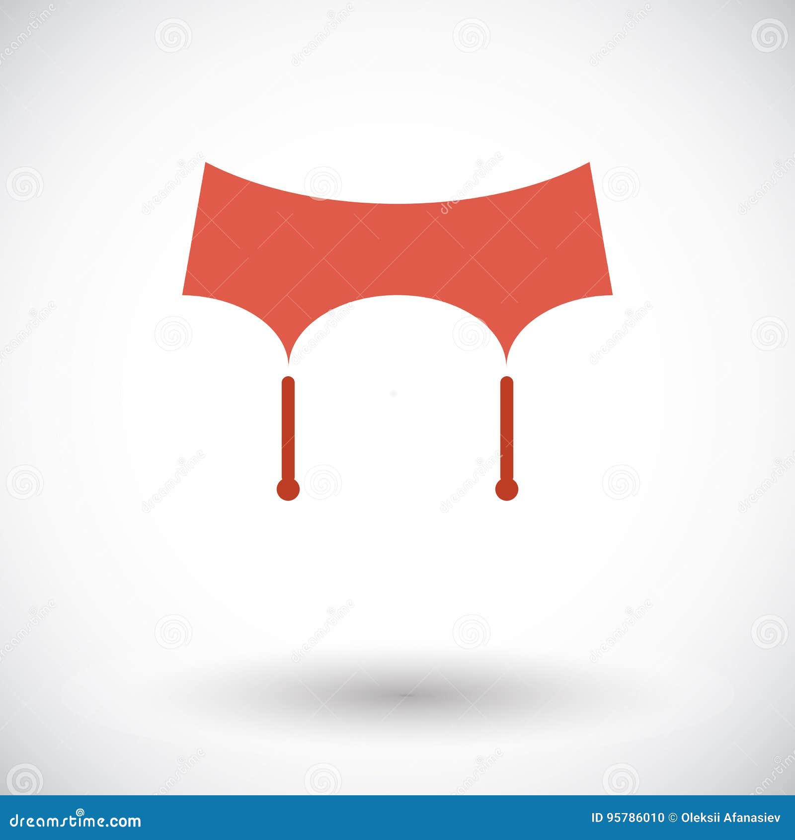 Garter belt stock vector. Illustration of clothing, single - 95786010