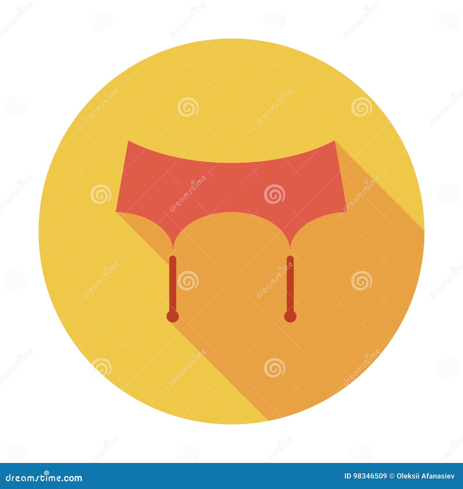 Garter belt stock vector. Illustration of personal, fabric - 98346509