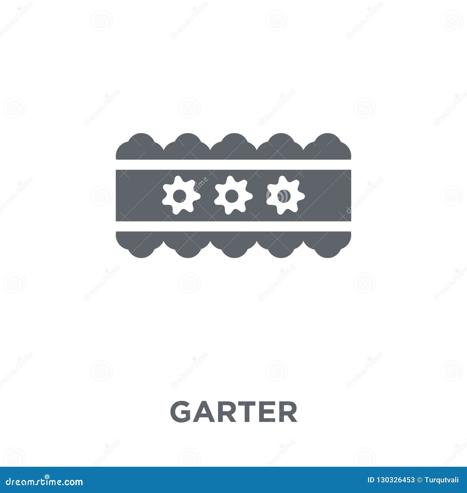 Wedding Garter Line Icon Concept. Wedding Garter Vector Linear ...