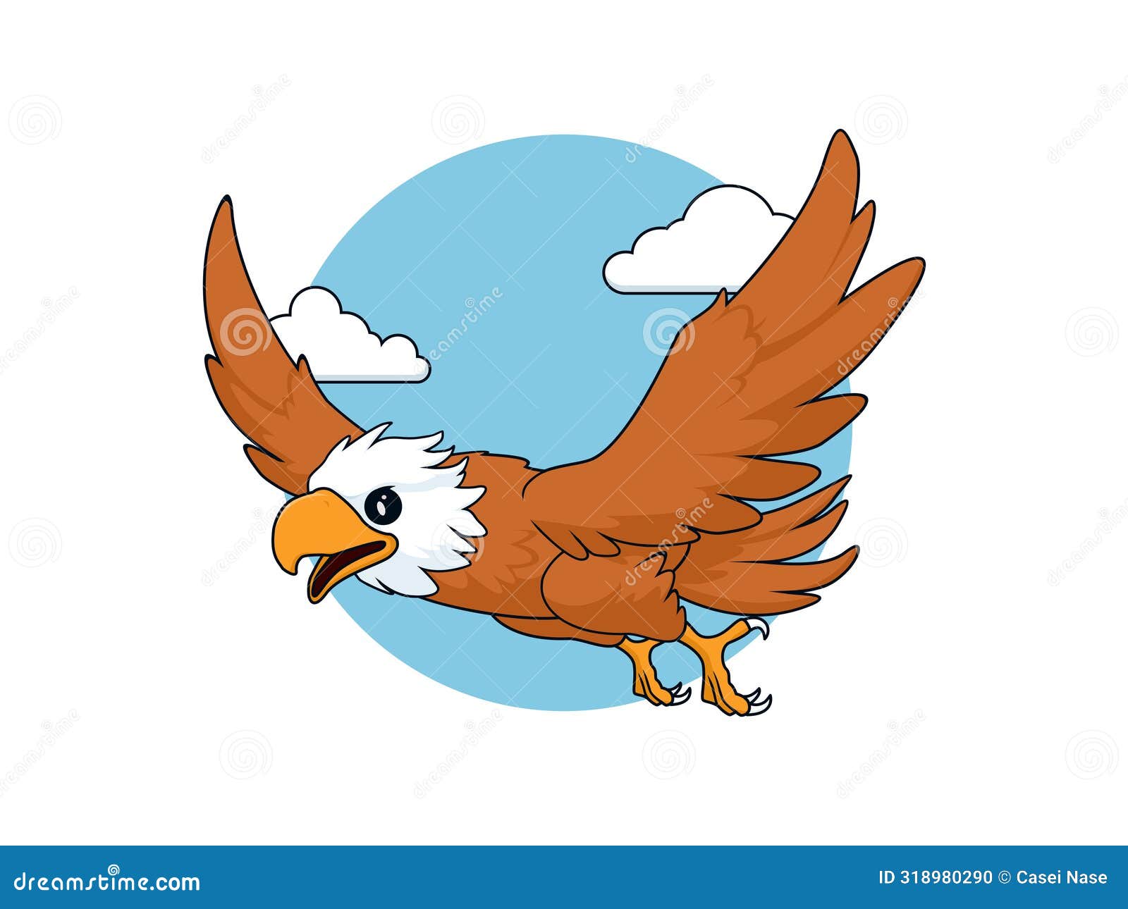 A Blue And Red Garuda Bird With Wings And Shield On A Red Background ...