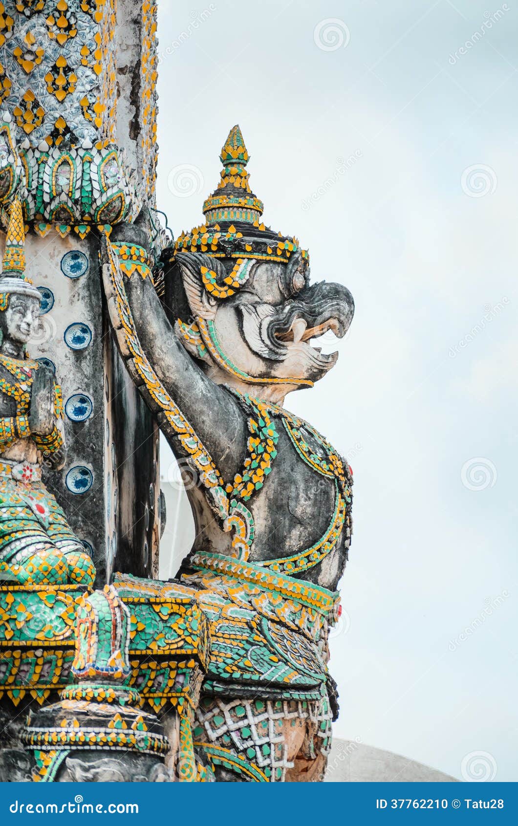 Garuda - Mythical Bird Creature In Buddhist Mythology Royalty-Free ...