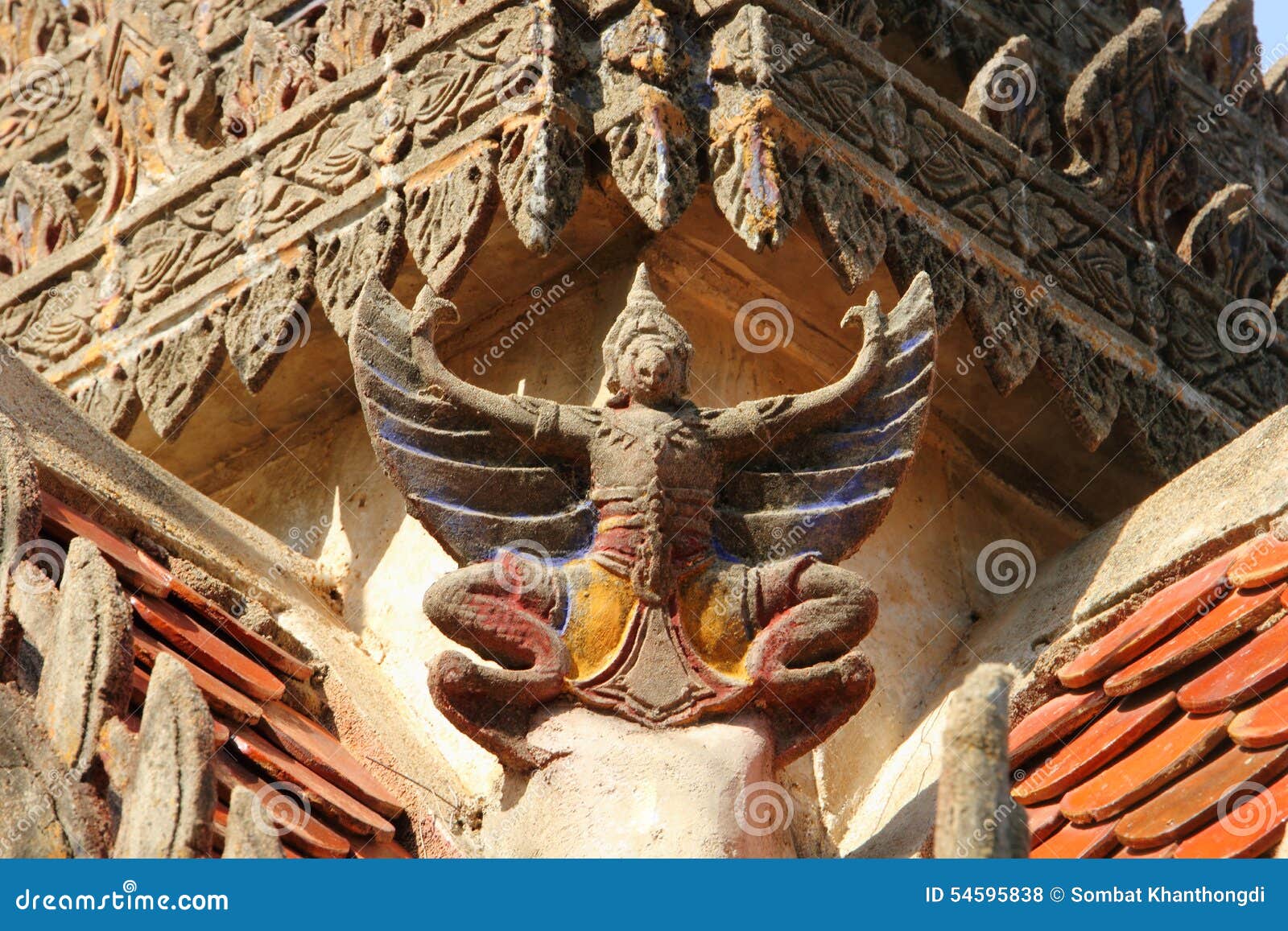 Garuda on the roof stock photo. Image of abstract, temple - 54595838