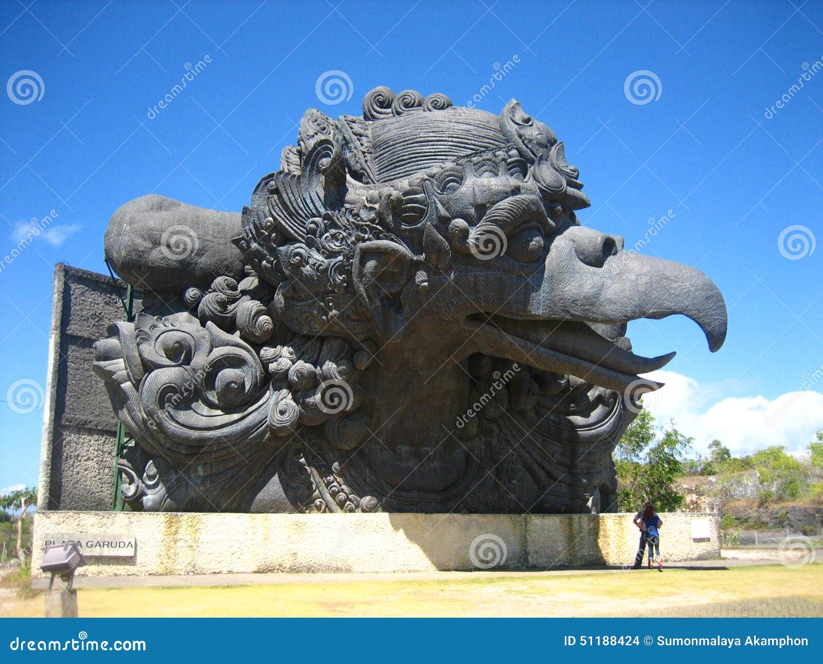 Garuda statue in Bali stock photo. Image of statue, building - 51188424