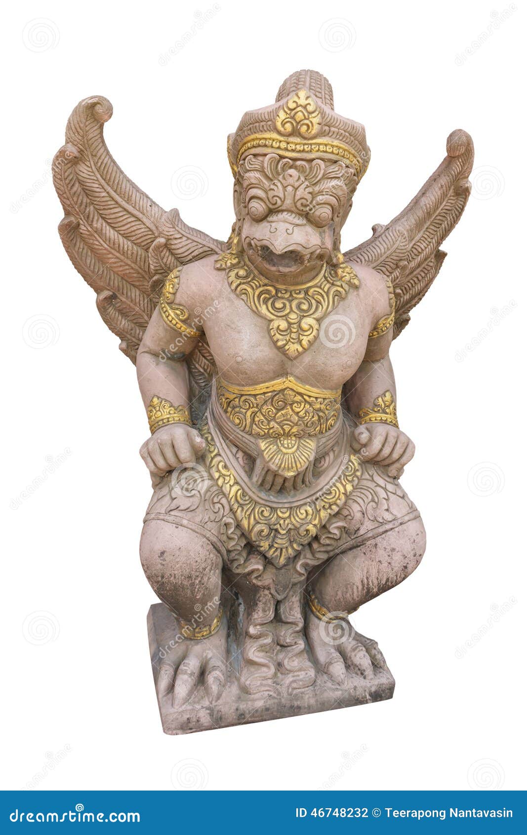 Garuda statue. stock photo. Image of decorative, building - 46748232