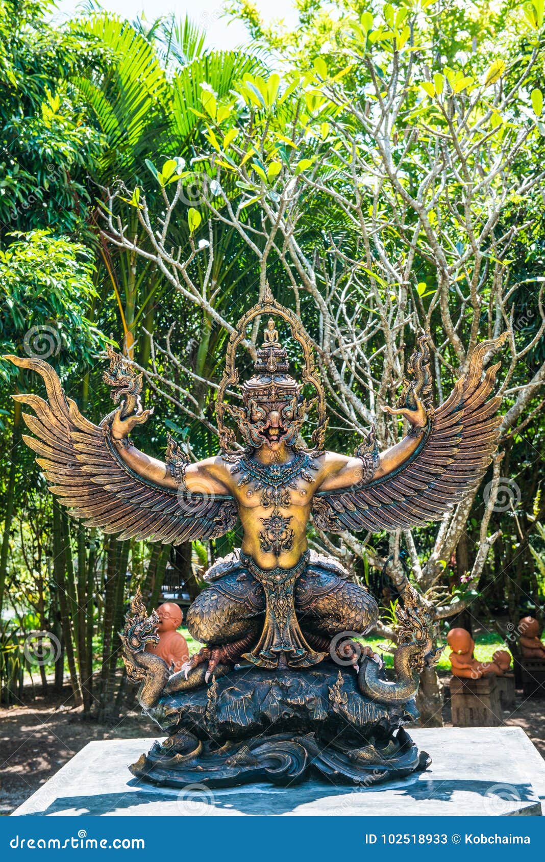 Garuda statue in park stock image. Image of asia, bird - 102518933