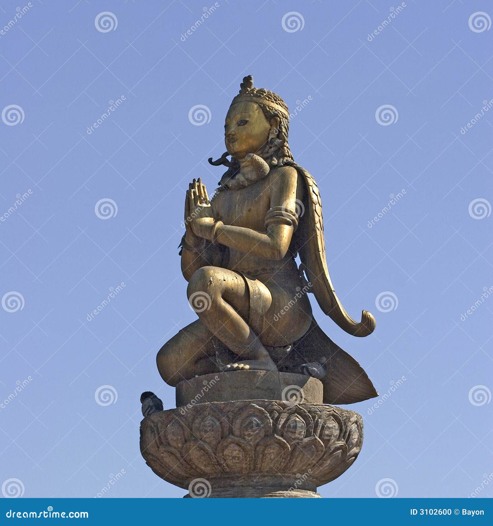 Garuda Statue In Thai Temple Royalty-Free Stock Photography ...