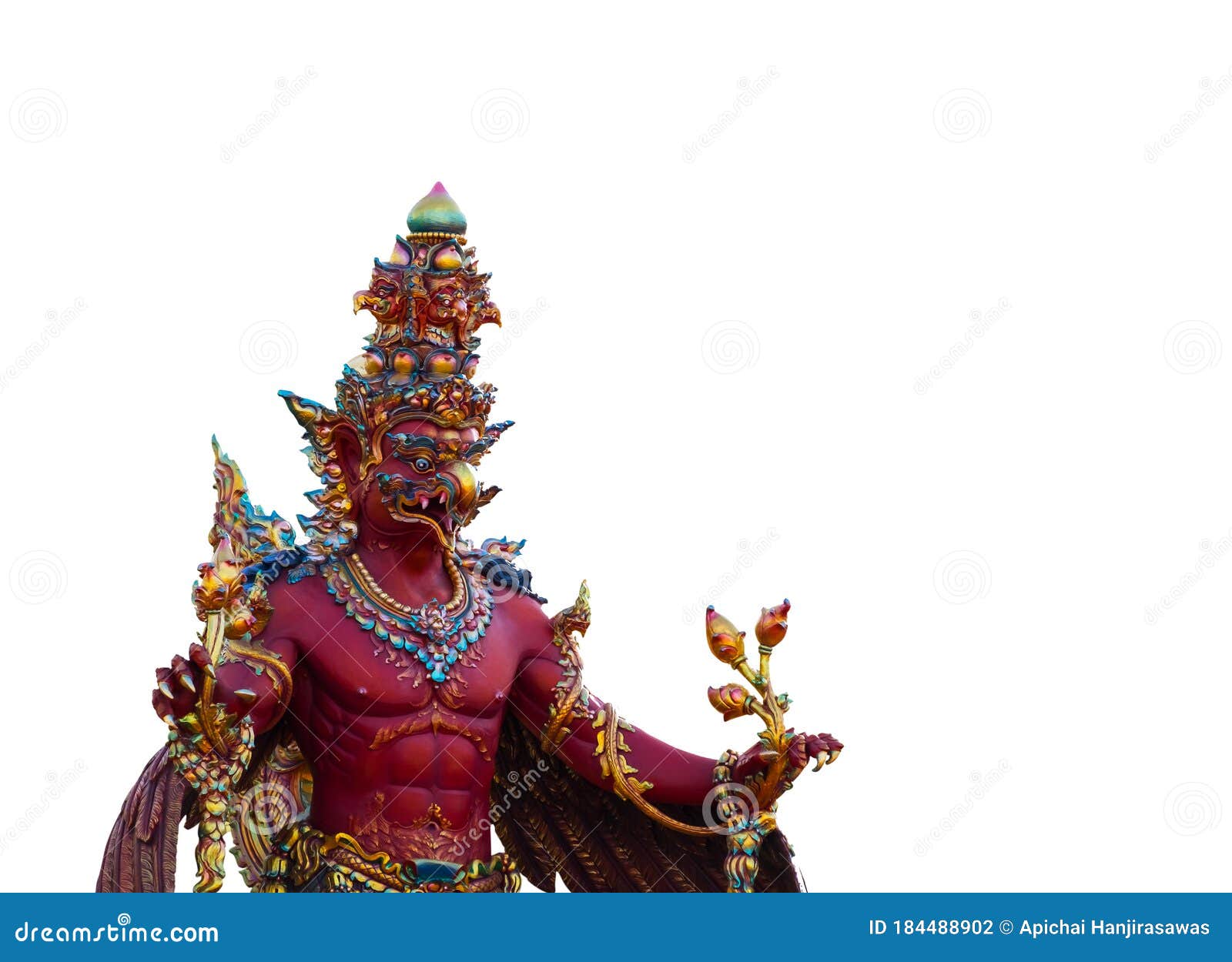 Garuda Statue on White Background. Stock Photo - Image of giant, eagle ...