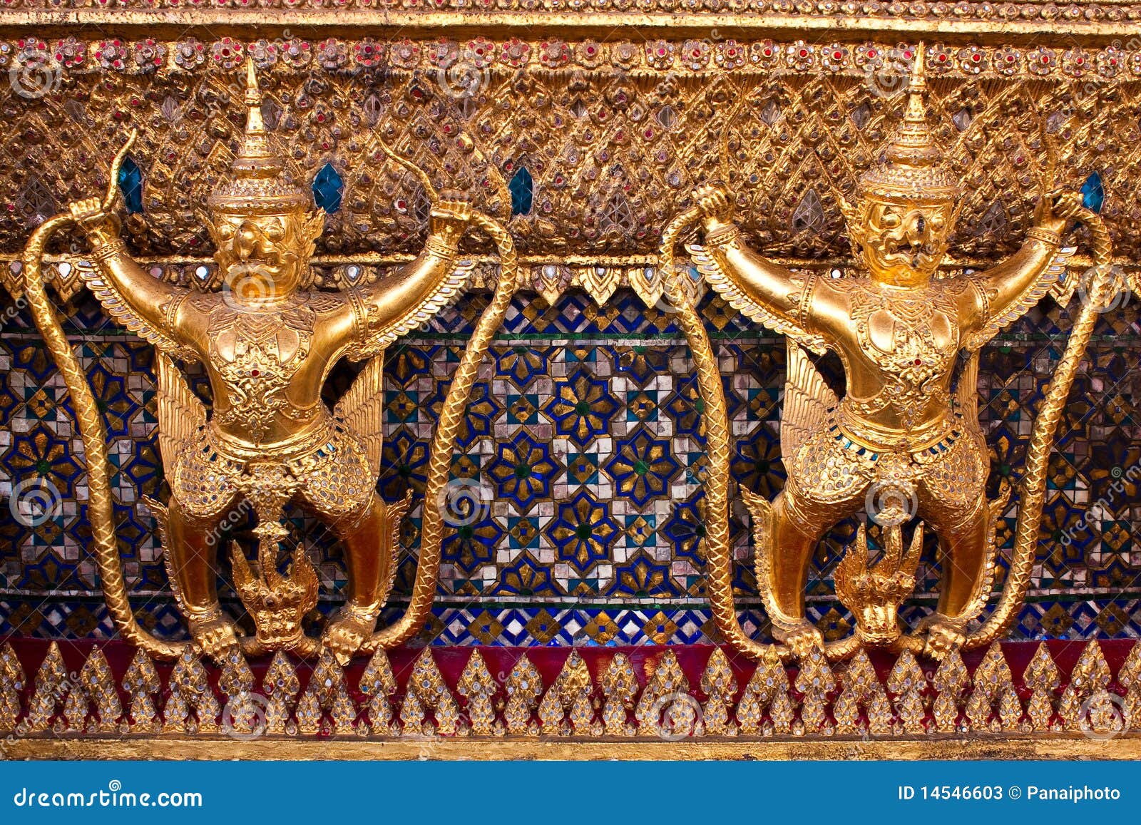Garuda at Temple S Base, Thailand S Grand Palace Stock Image - Image of ...