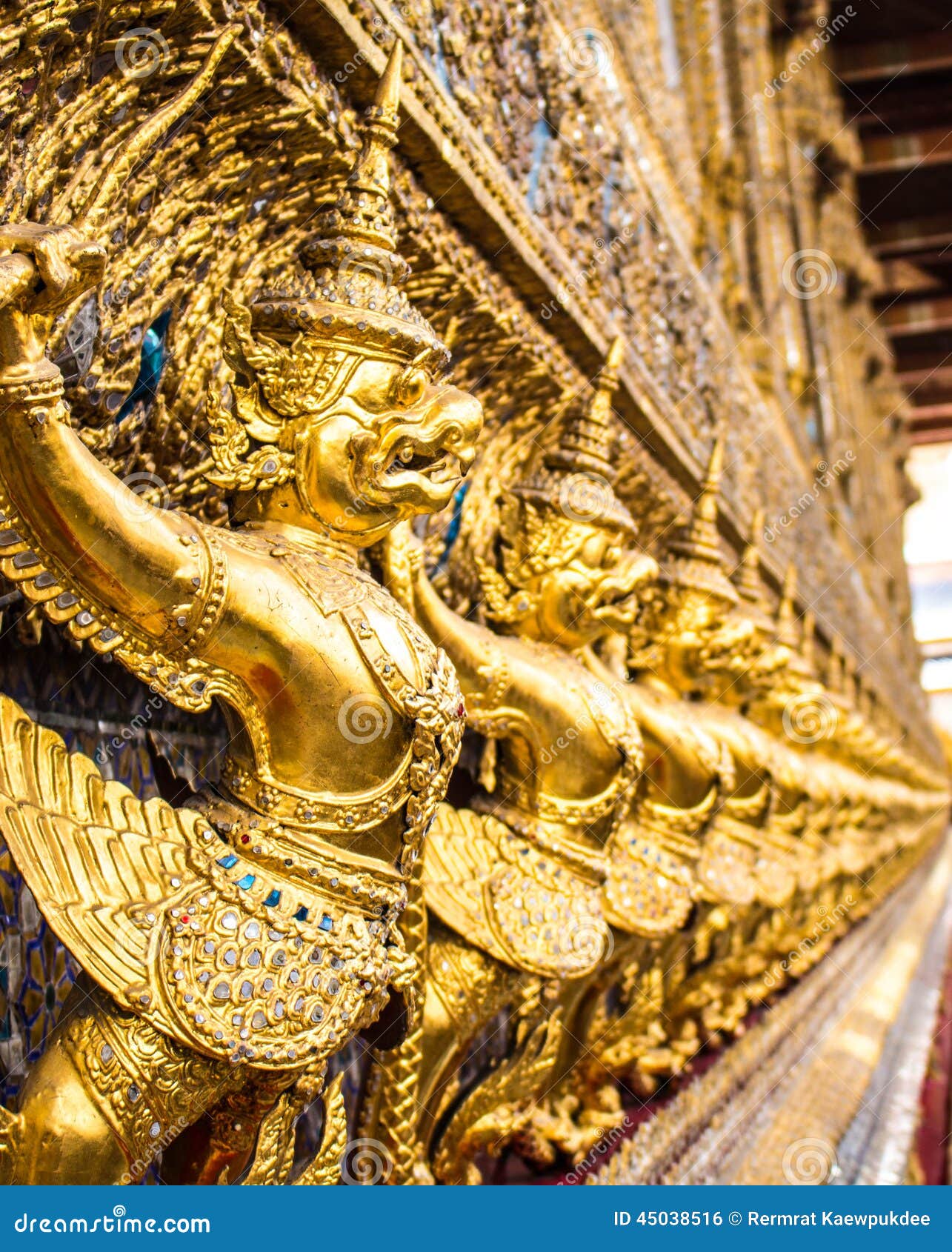 Garuda on temple wall stock photo. Image of color, asia - 45038516