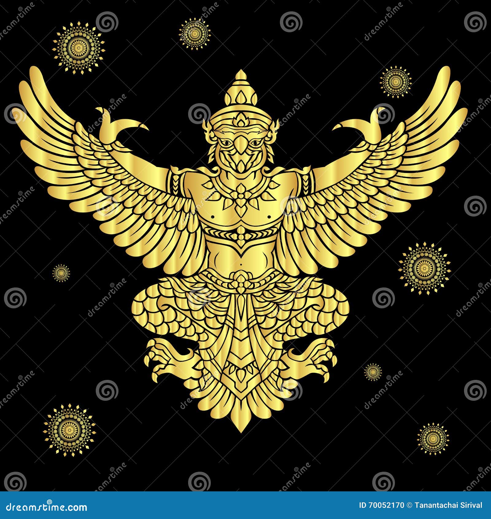 Garuda vector stock vector. Illustration of garuda, indonesia - 70052170