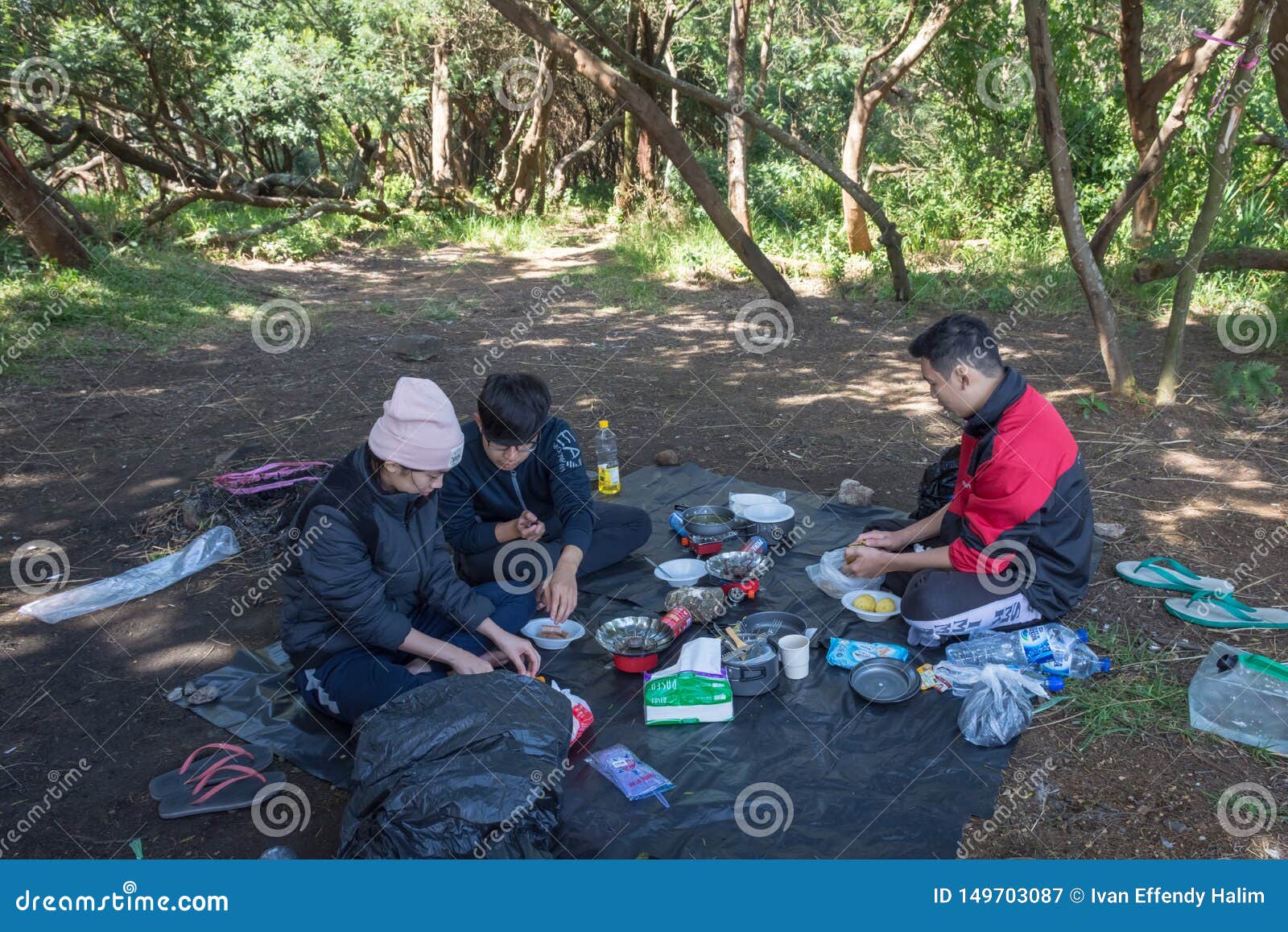 Garut, Indonesia - August 12, 2018 : a Group of Young People are ... Garut, Indonesia - August 12, 2018 : a Group of Young People are ...