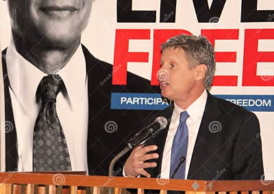 Gary Johnson - Presidential Candidate Editorial Stock Image - Image of ...