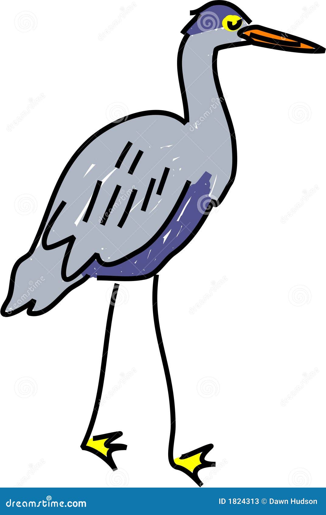 Garza stock de ilustración. Ilustración de cubo, historieta - 1824313