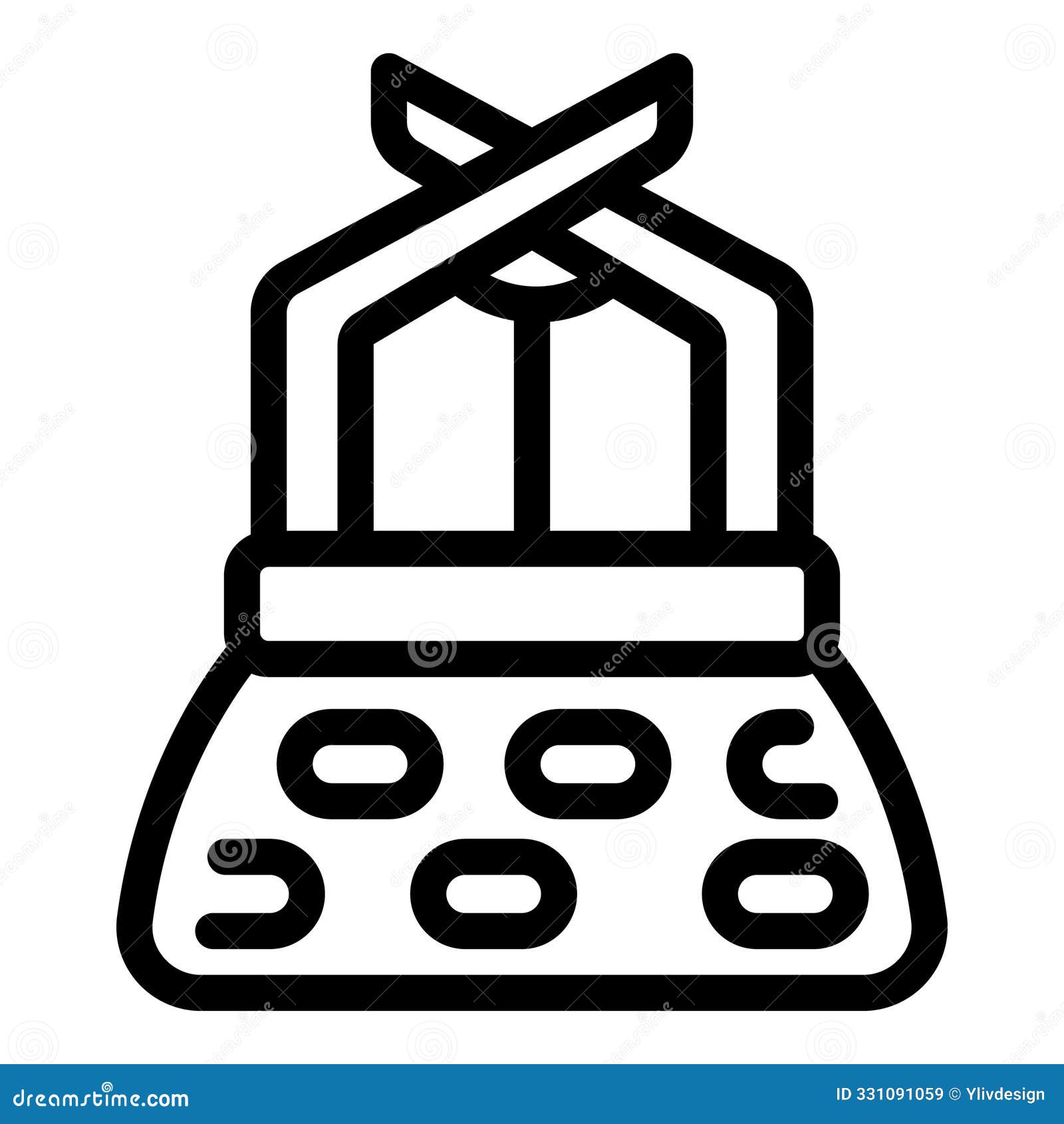Gas Analyzer Showing Level of Substance in Line Icon Vector Stock ...