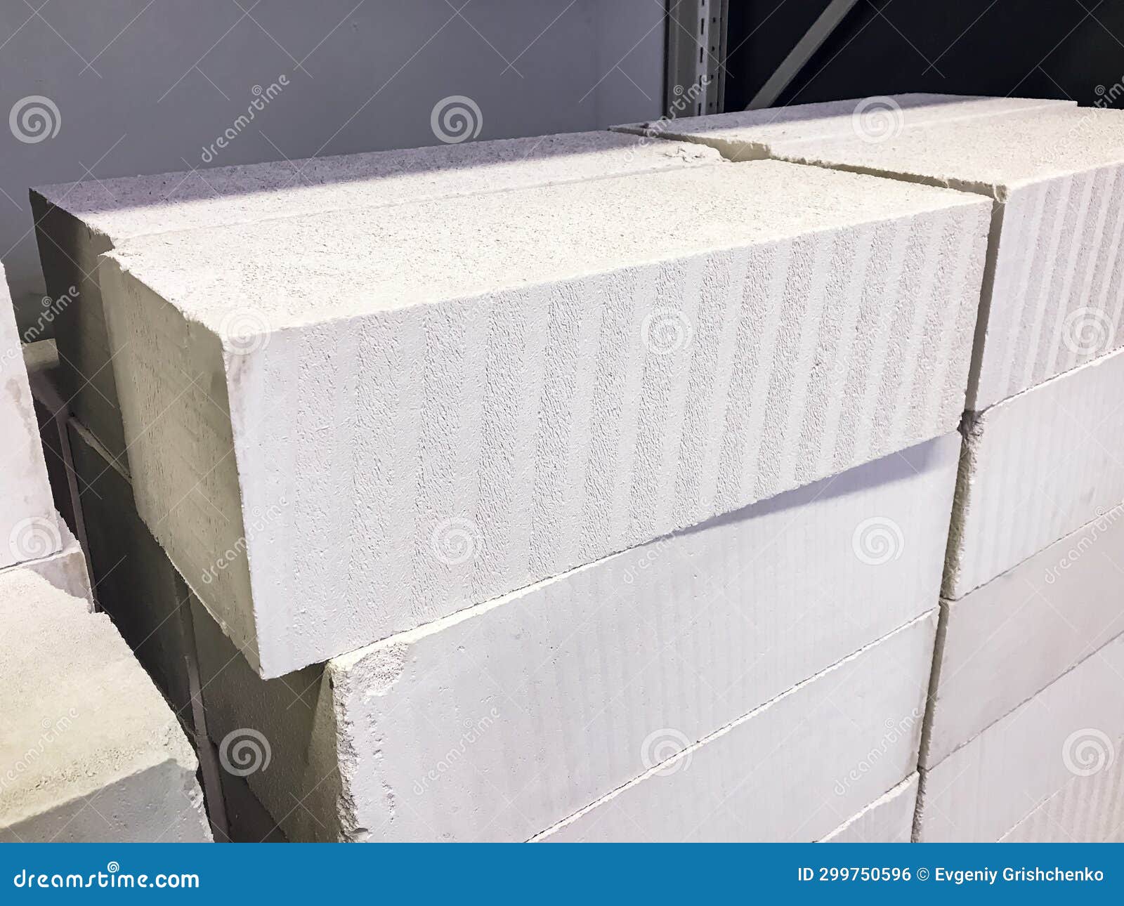 Gas Blocks Bricks in a Stack Stock Photo - Image of material, wall ...
