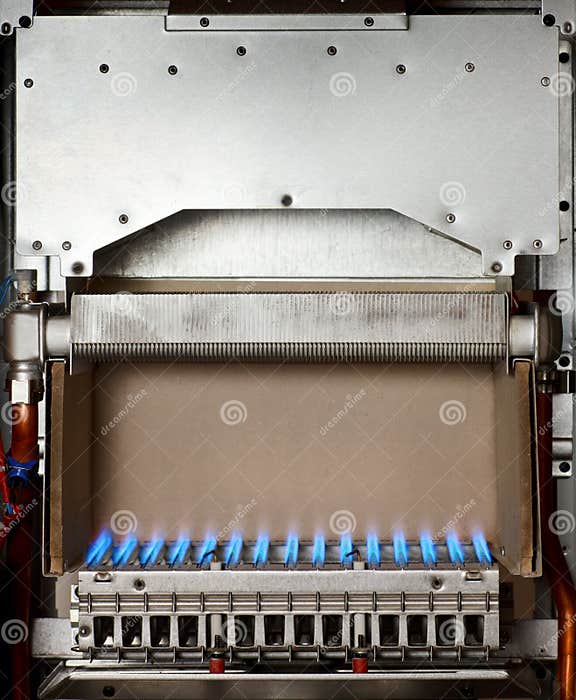 Gas boiler stock photo. Image of metal, appliance, inside - 16945046
