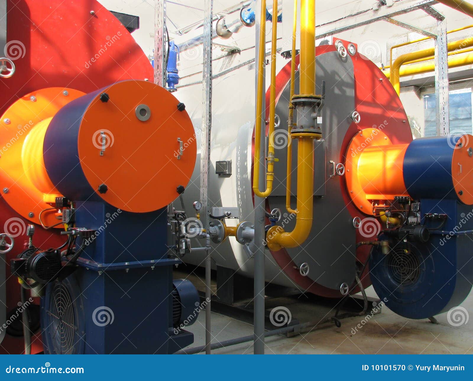 Gas boiler-house stock photo. Image of work, water, heat - 10101570