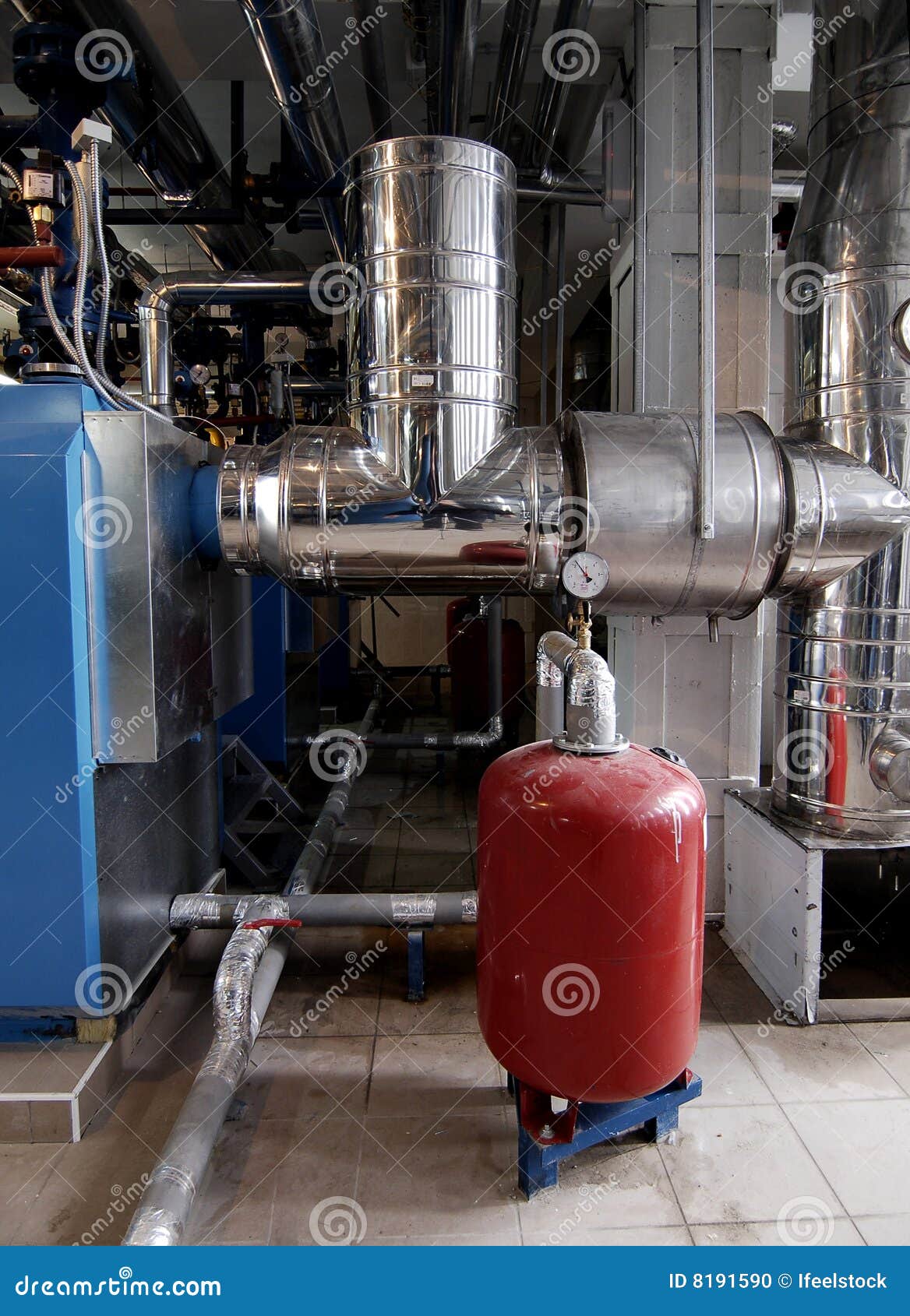Gas boiler house stock photo. Image of electric, device - 8191590