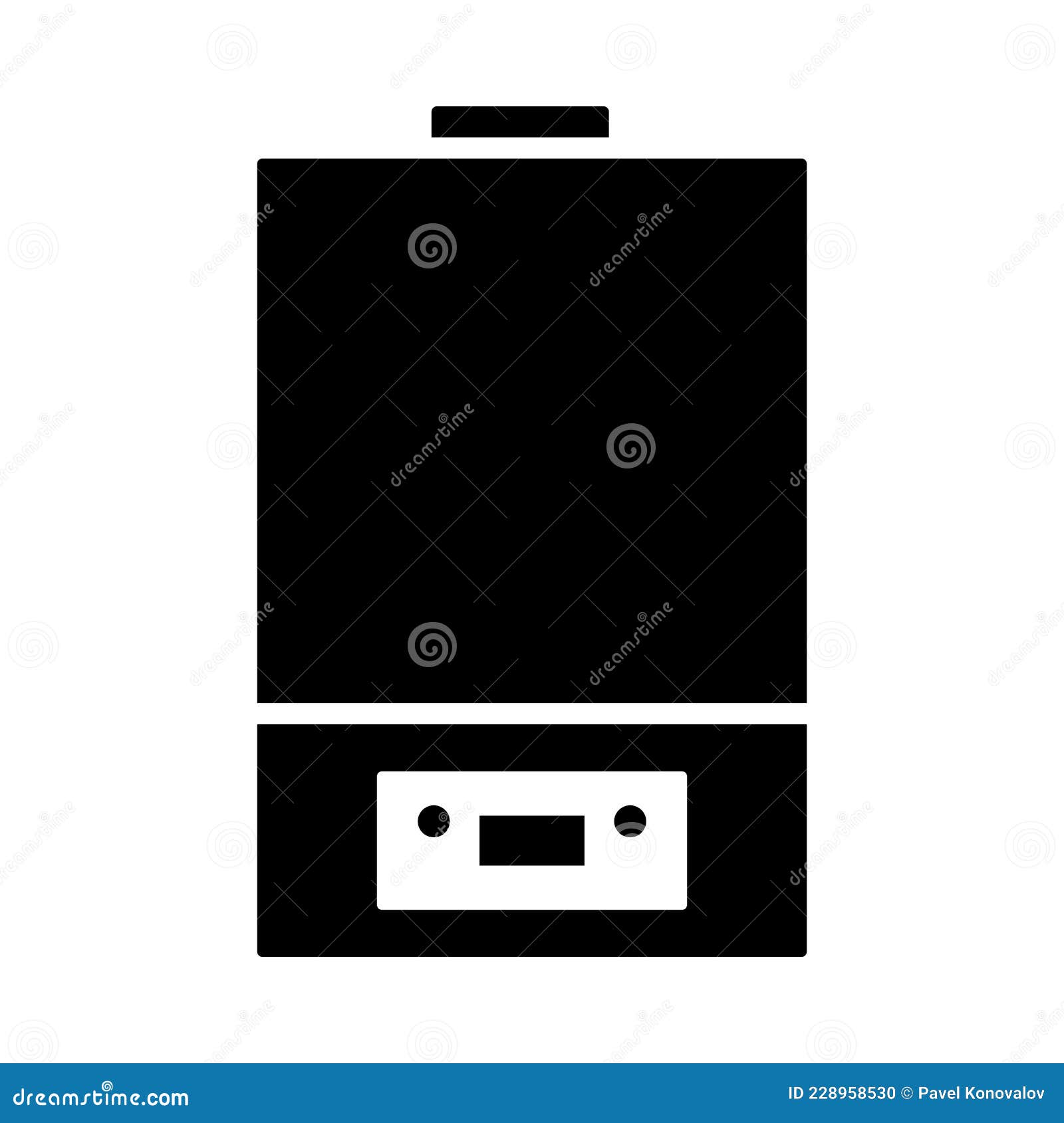 Gas Boiler Icon stock vector. Illustration of household - 228958530