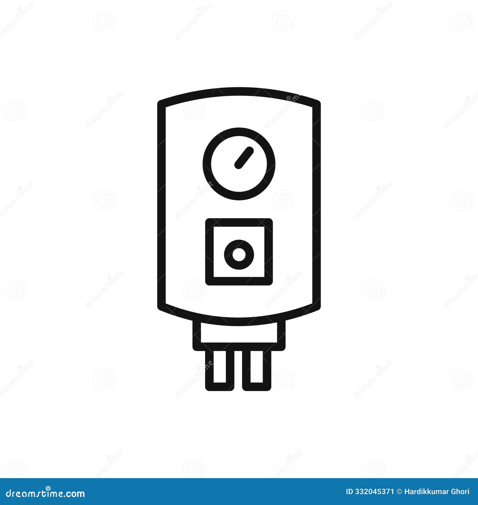 Boiler Icon On White Vector Illustration | CartoonDealer.com #306050734