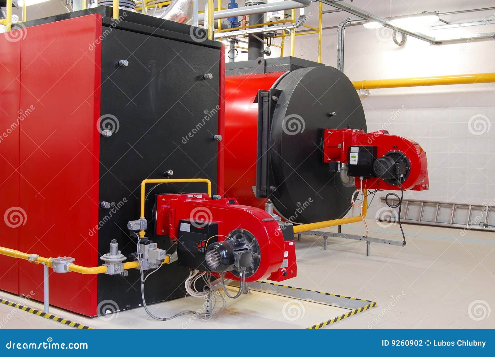 Gas boilers stock photo. Image of habitat, lamps, stainless - 9260902