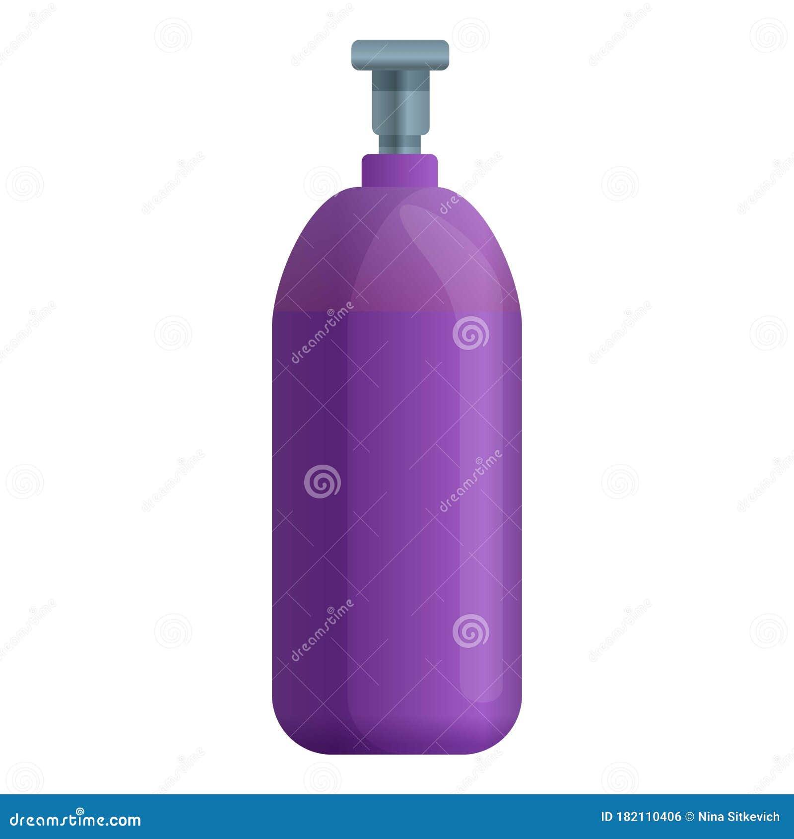 Gas Bottle Icon, Cartoon Style Stock Vector - Illustration of green ...