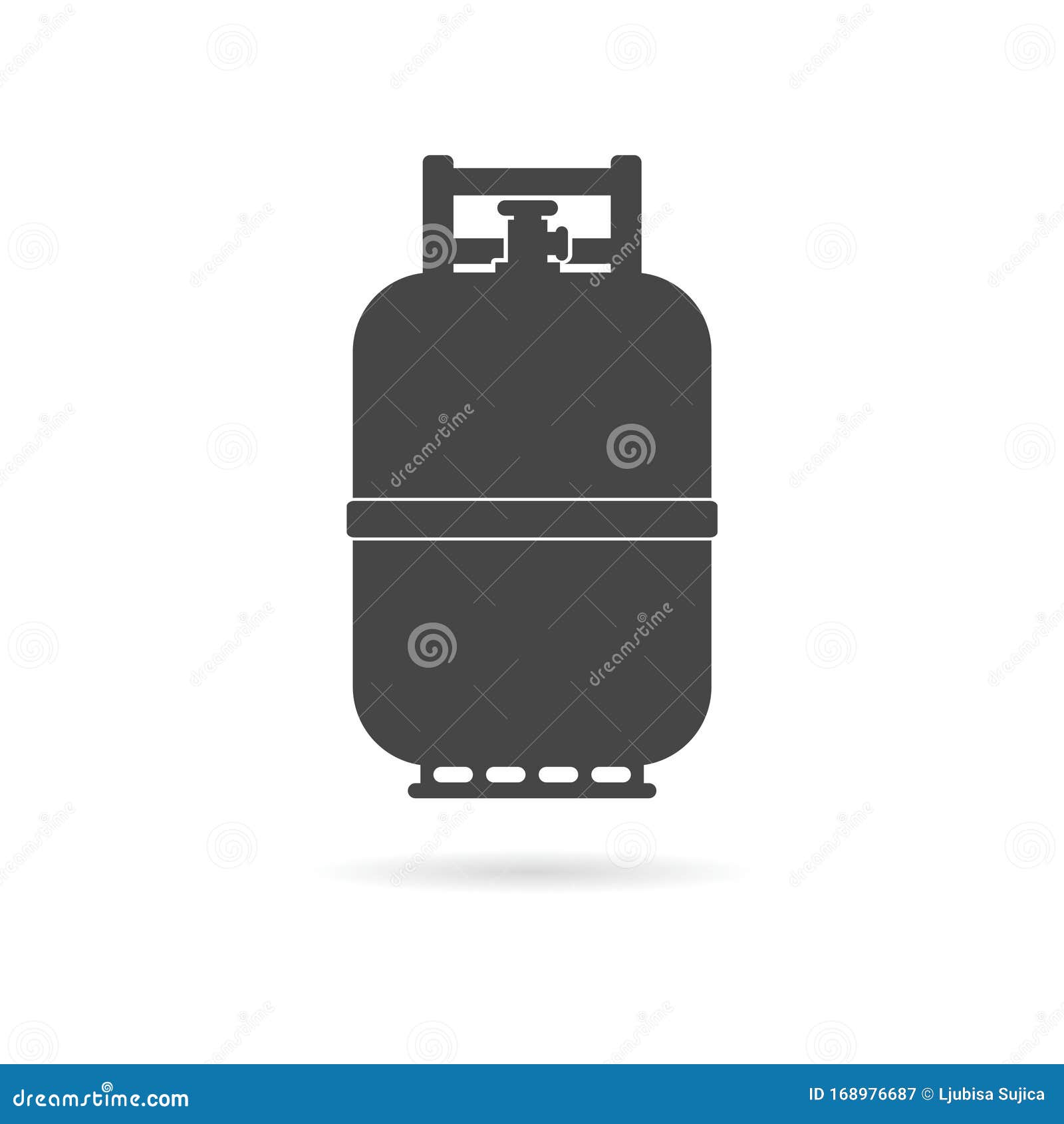 Gas bottle icon stock vector. Illustration of filling - 168976687