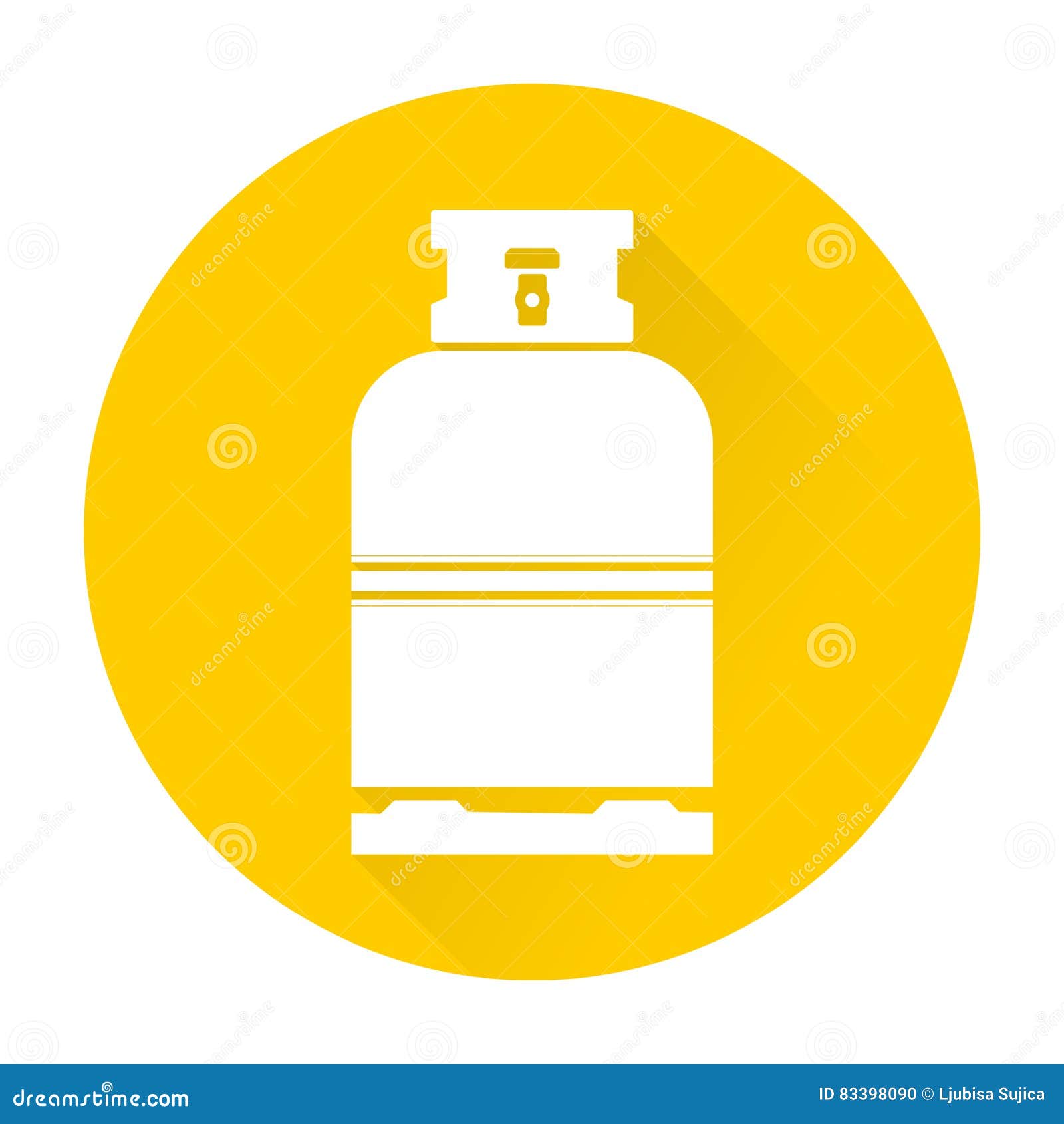 Gas Bottle icon stock vector. Illustration of computer - 83398090