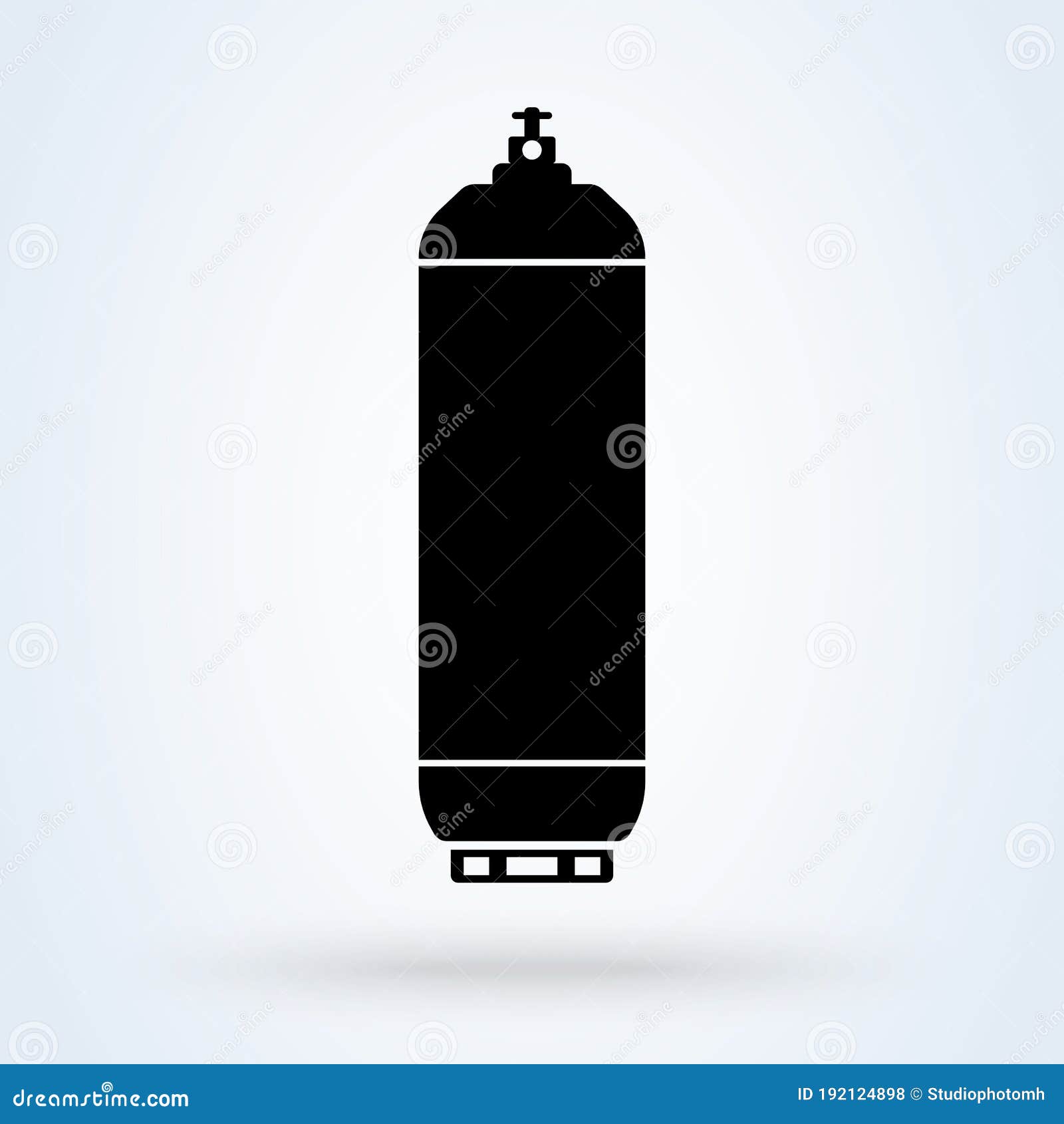 Gas Bottle. Vector Simple Modern Icon Design Illustration Stock Vector ...
