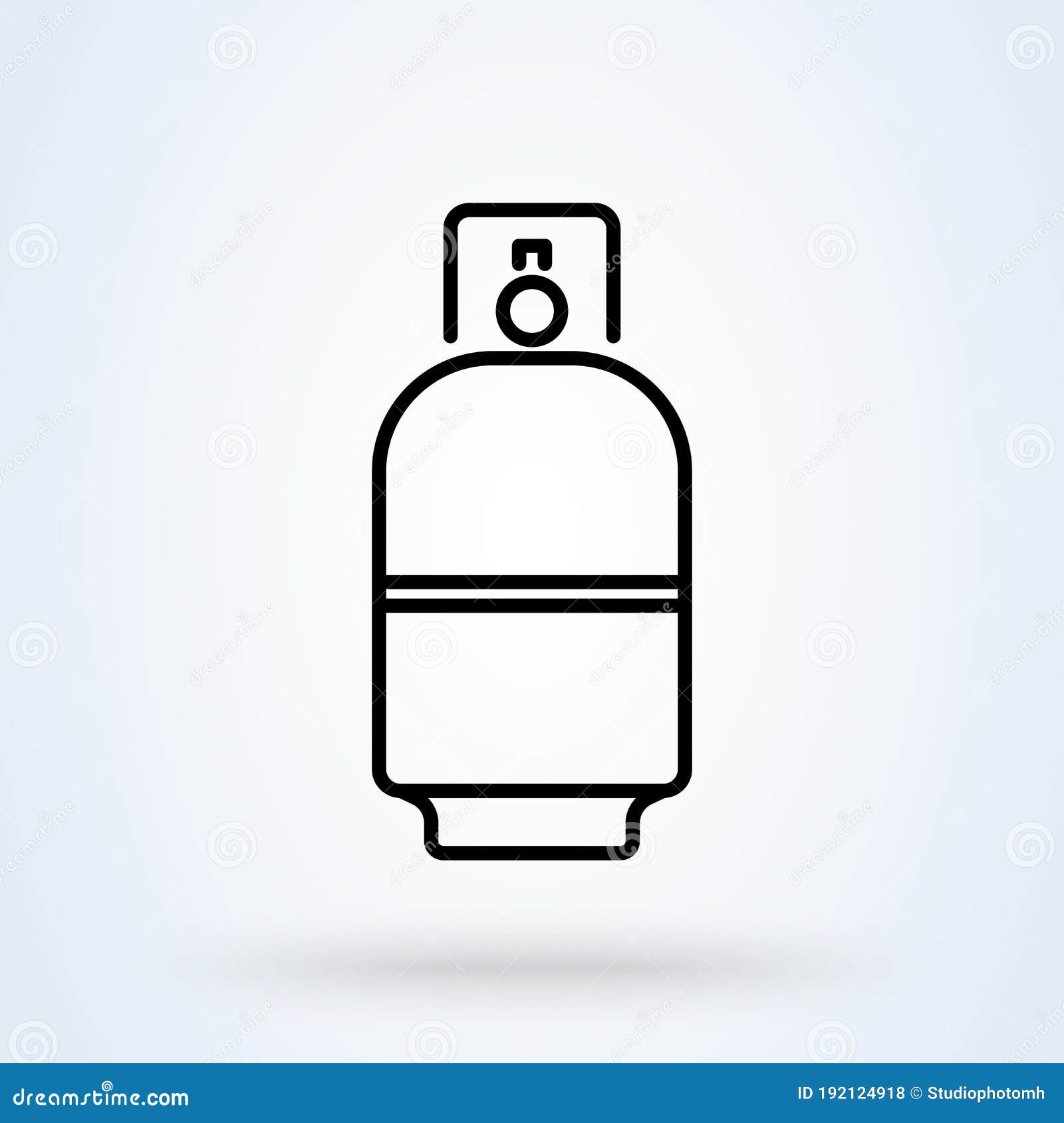 Gas Bottle. Vector Simple Modern Icon Design Illustration Stock Vector ...