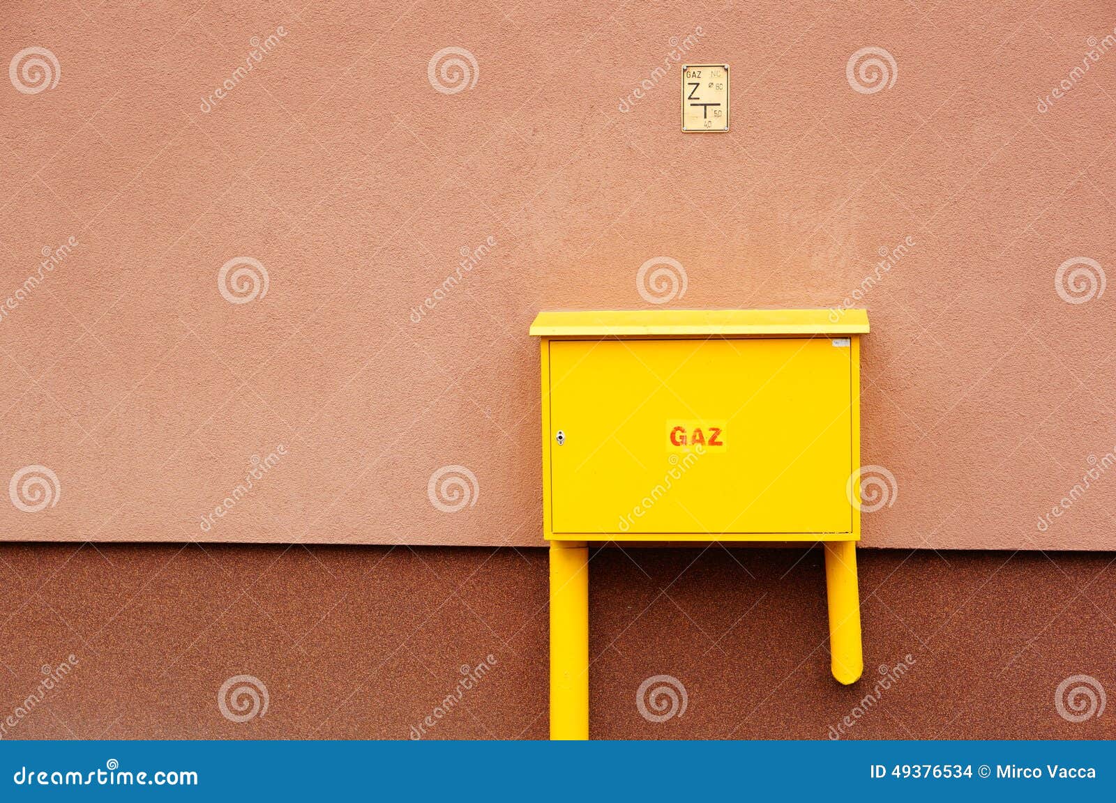 Gas box stock photo. Image of wall, metal, object - 49376534