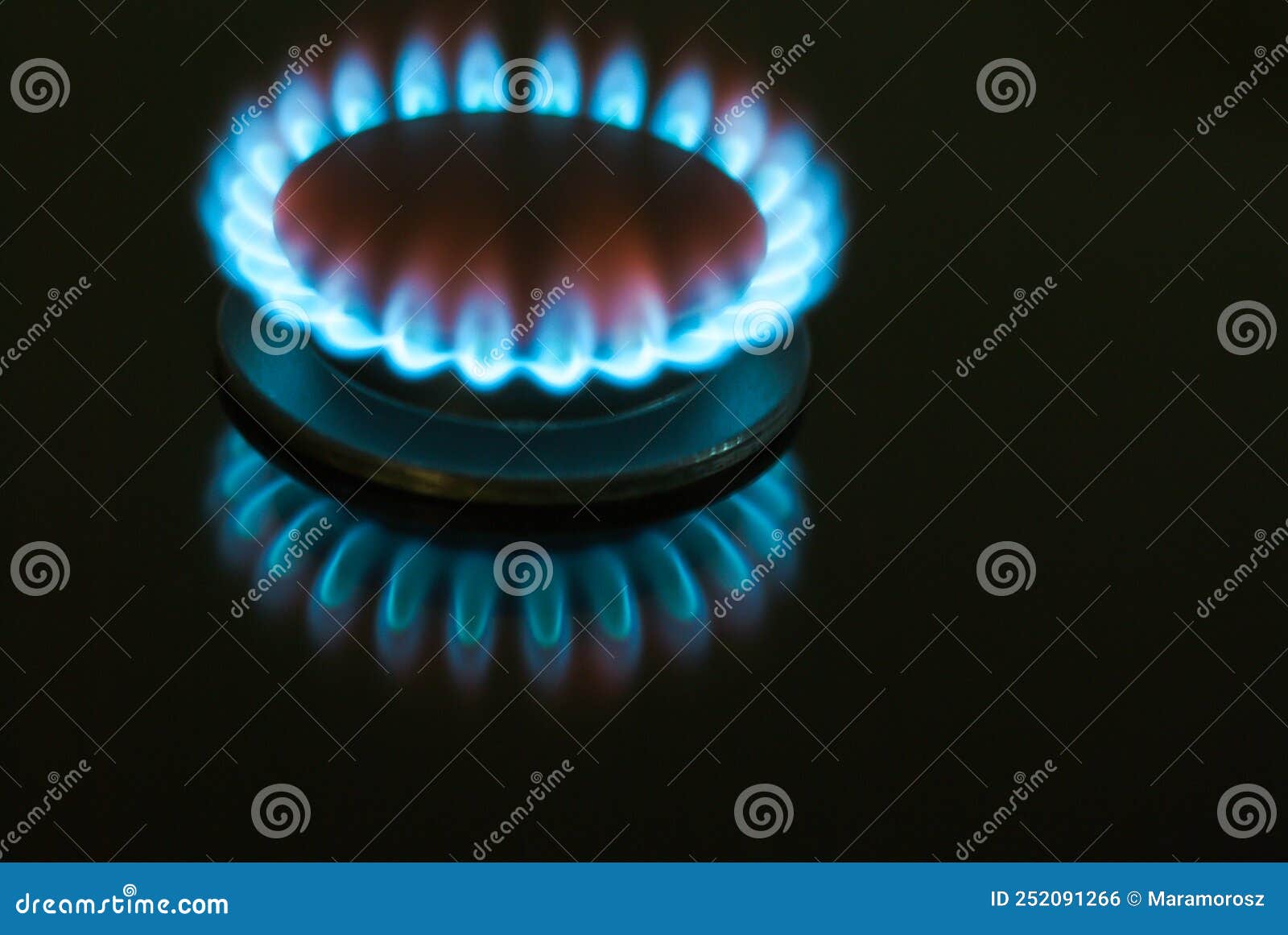 Gas Burner on Black Background Stock Photo - Image of flame, butane ...