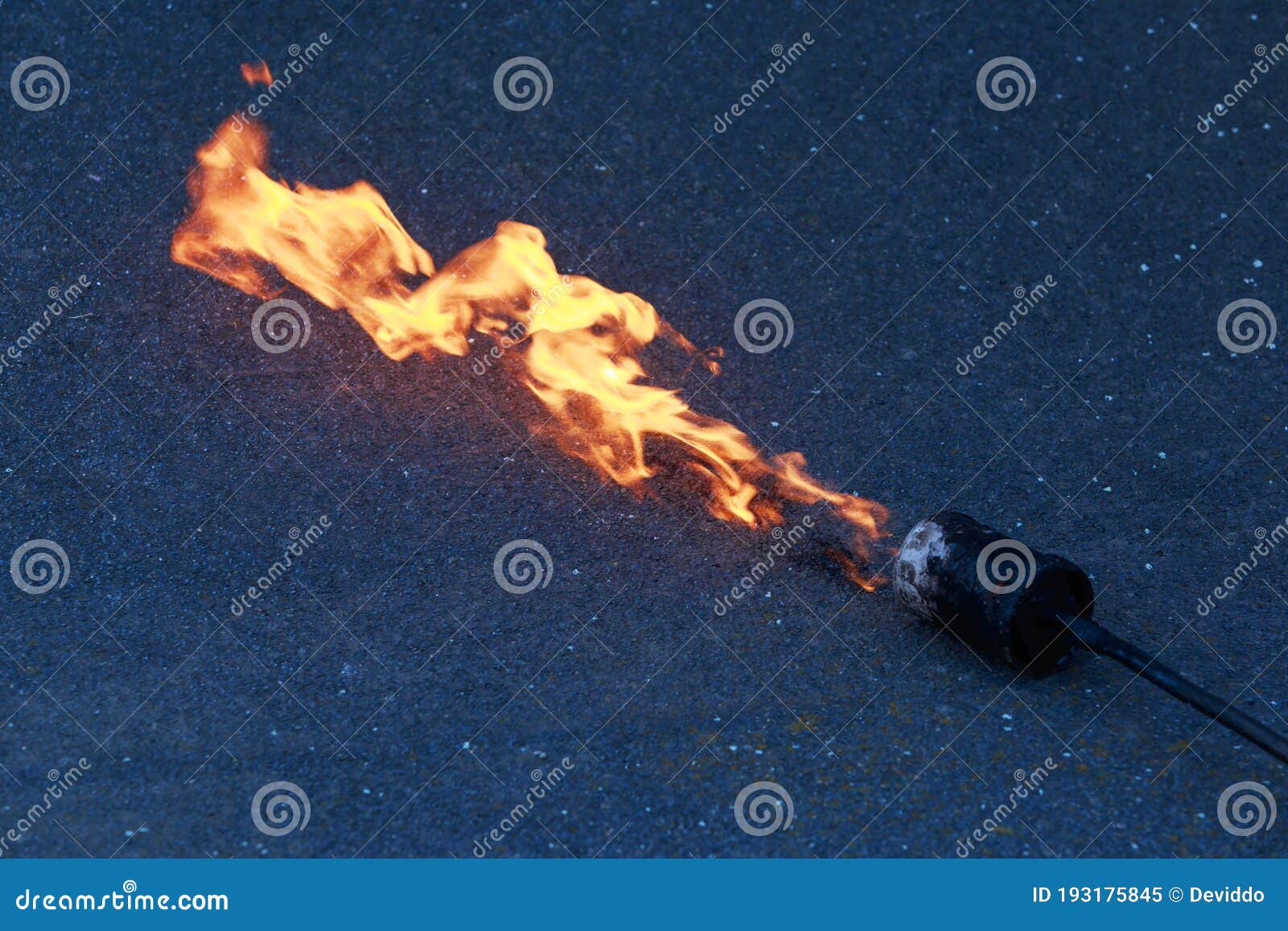 Gas burner with fire stock image. Image of torch, laborer - 193175845