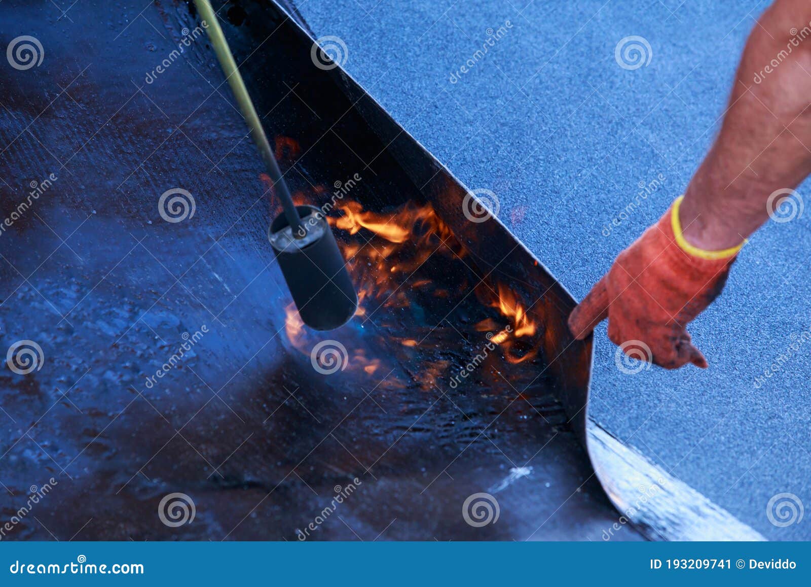 Gas burner with fire stock image. Image of repair, person - 193209741