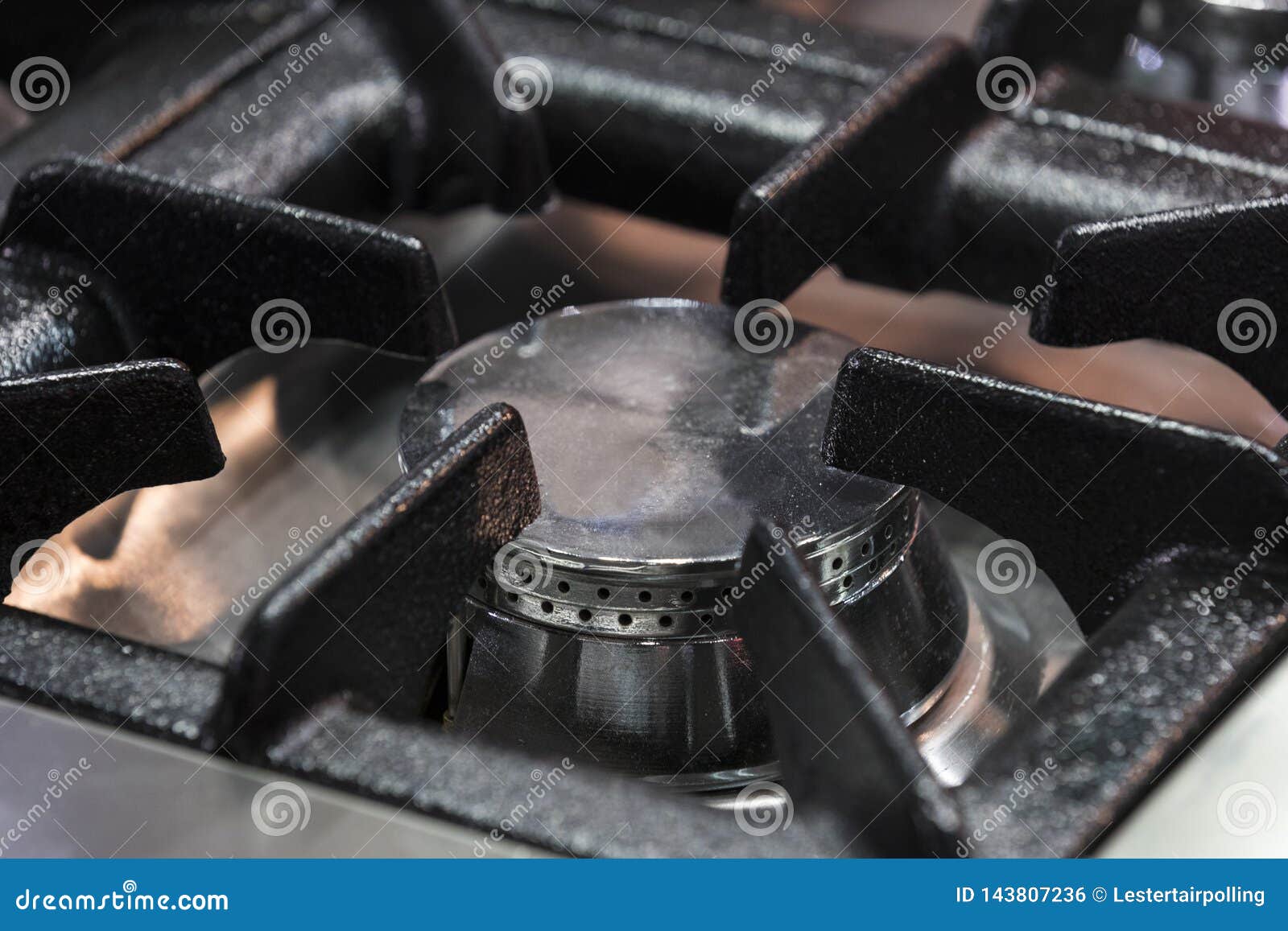 Gas Burner Gas Stove in the Kitchen Stock Photo - Image of oven ...