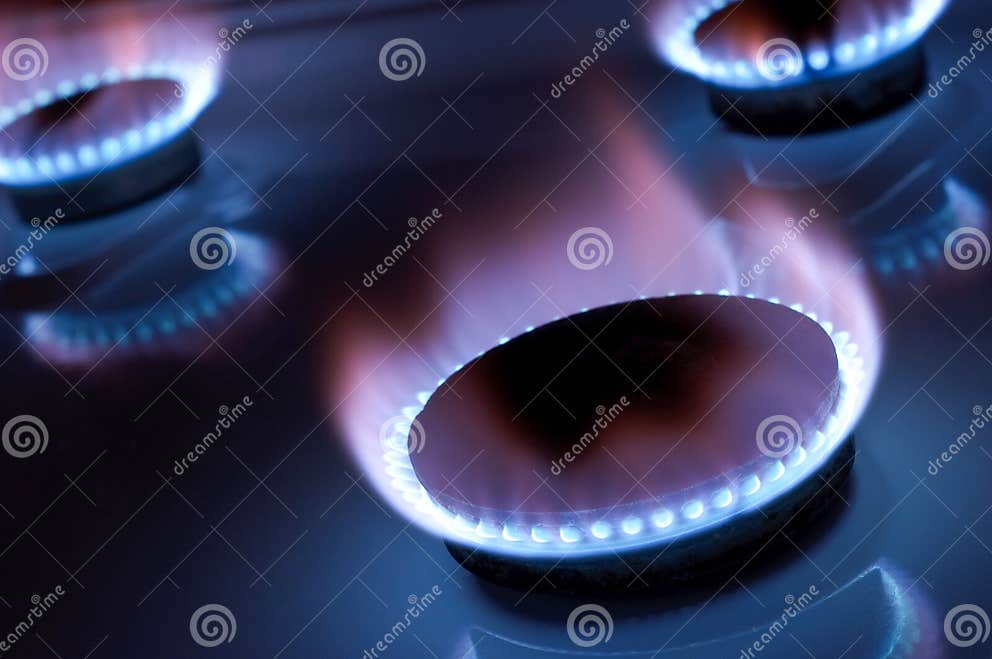 Gas burners stock photo. Image of dark, fuel, abstract - 18515310
