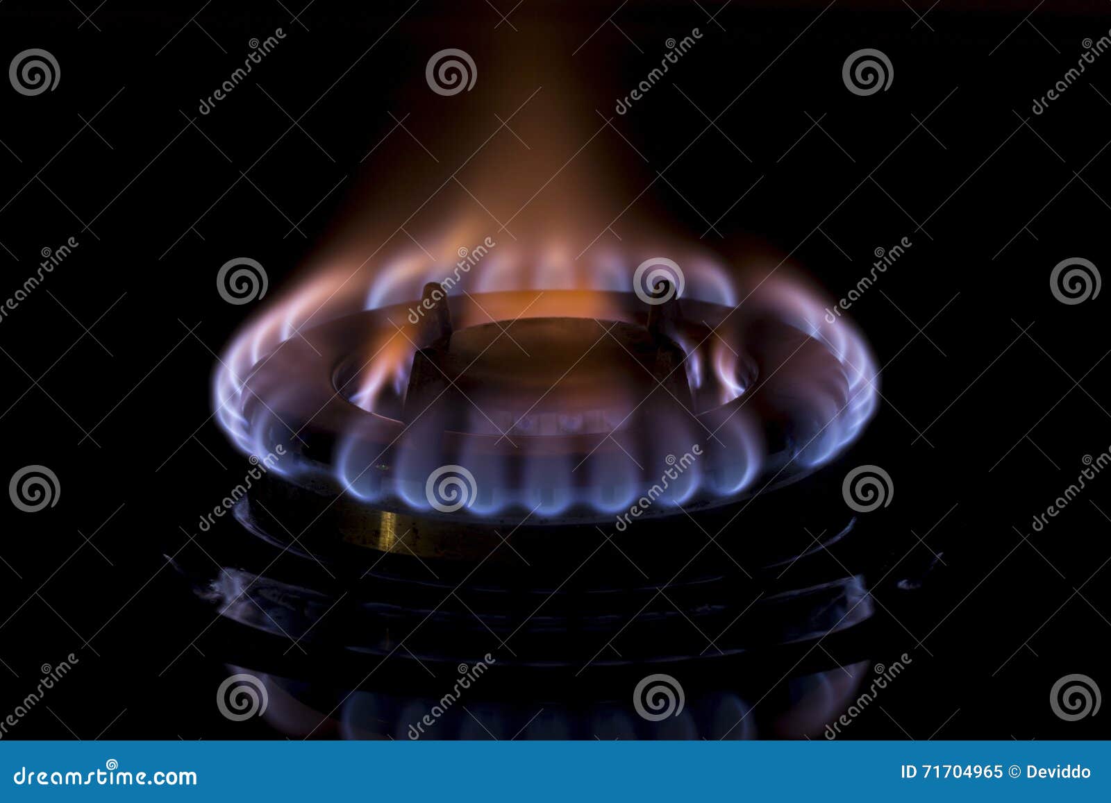 Gas burners lit stock image. Image of fire, heat, methane - 71704965