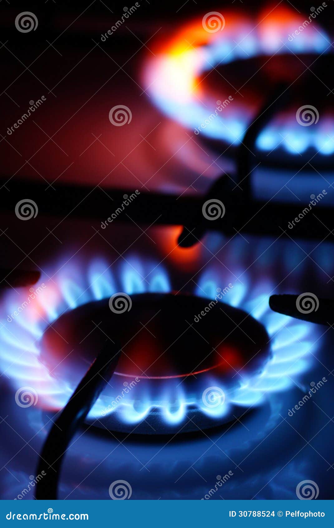 Gas burners. stock photo. Image of detail, energetic - 30788524
