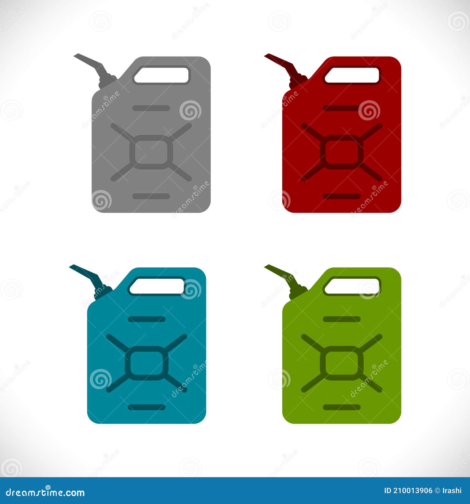 Gas can icon stock vector. Illustration of fuel, icon - 210013906