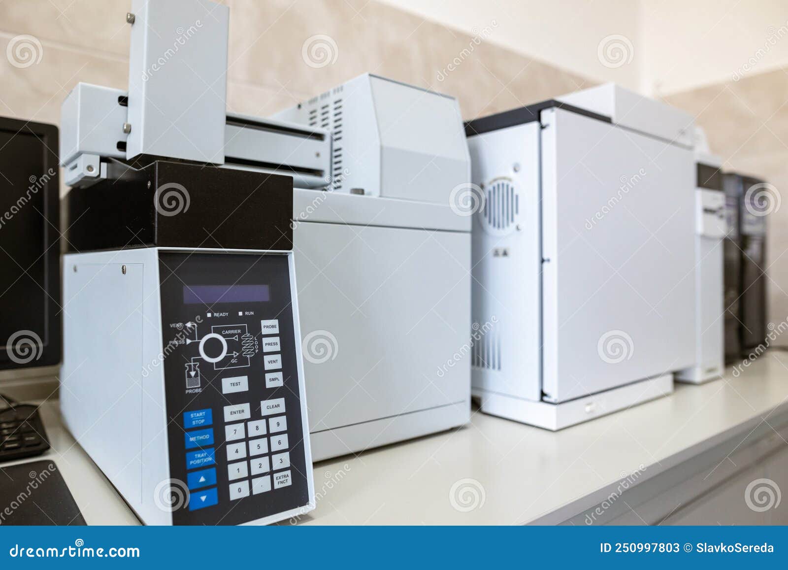 The Gas Chromatograph System with Head Space Sampler. the System ...