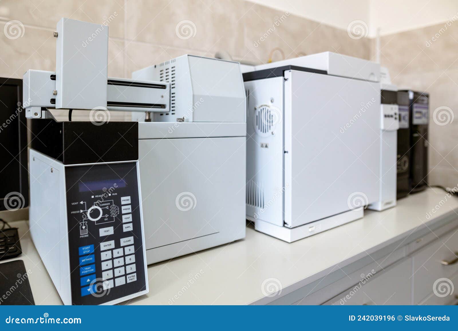 The Gas Chromatograph System with Head Space Sampler. the System ...