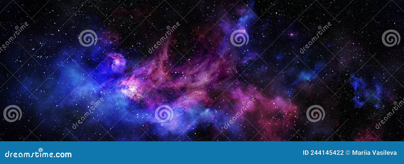 Gas Cloud of a Nebula in Deep Outer Space Stock Photo - Image of cosmos ...